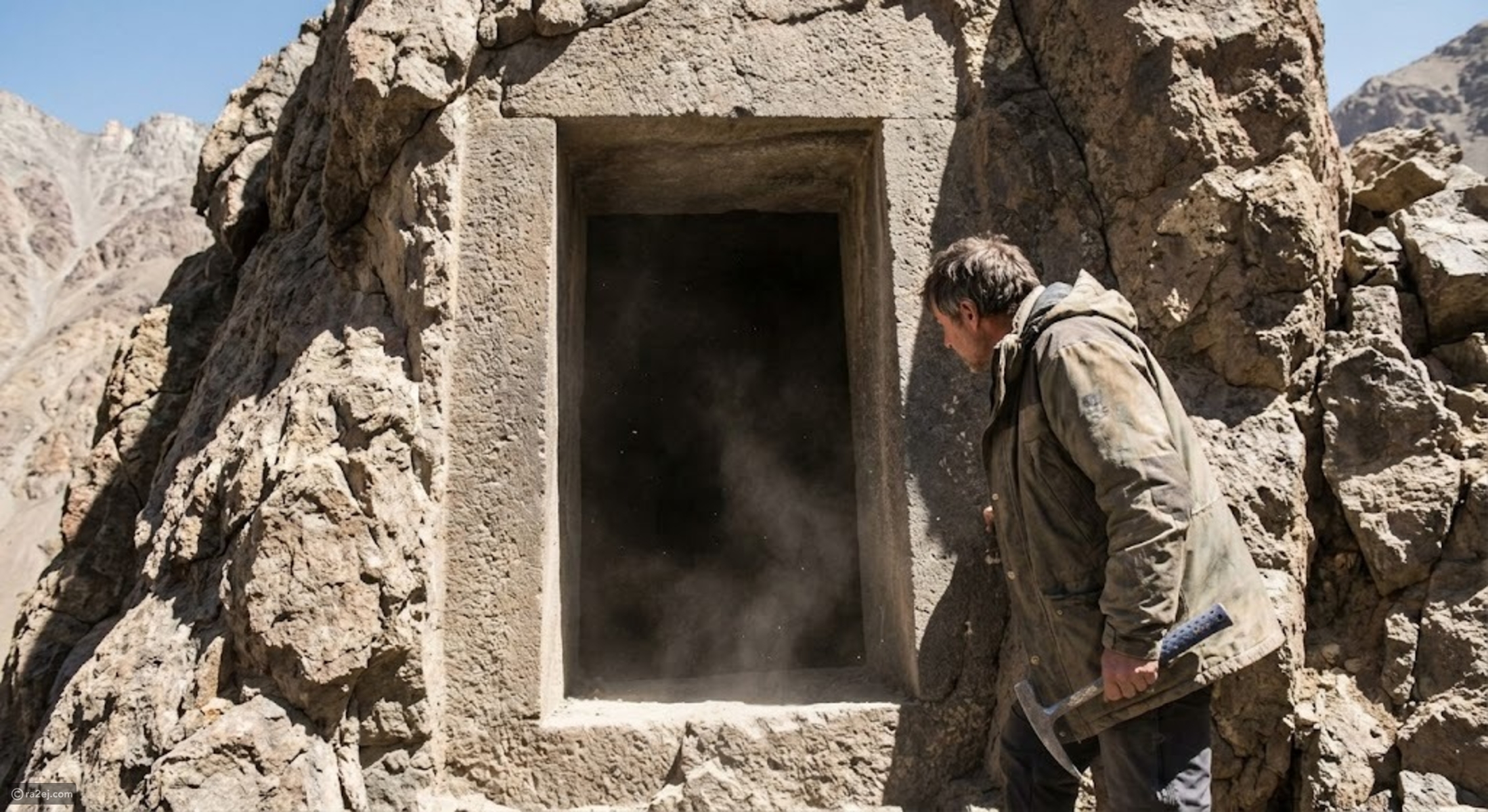 A massive stone entrance in a remote area scientists can't explain