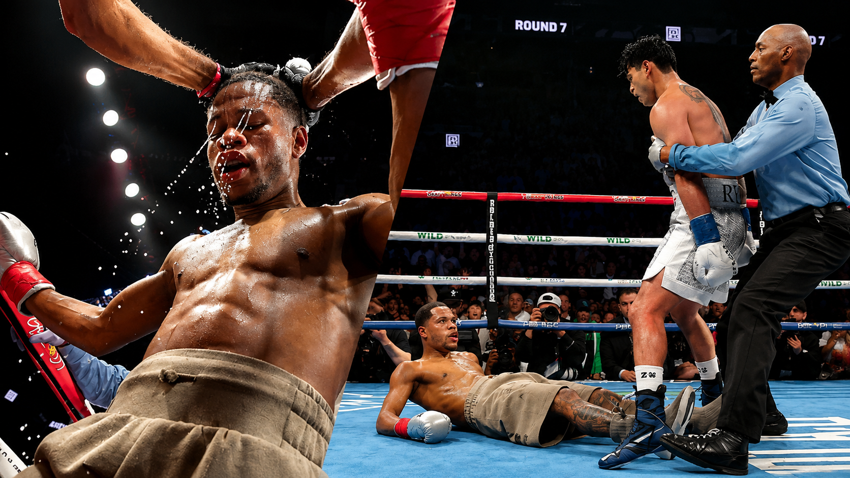 Devin Haney and Ryan Garcia face off in heated boxing buildup