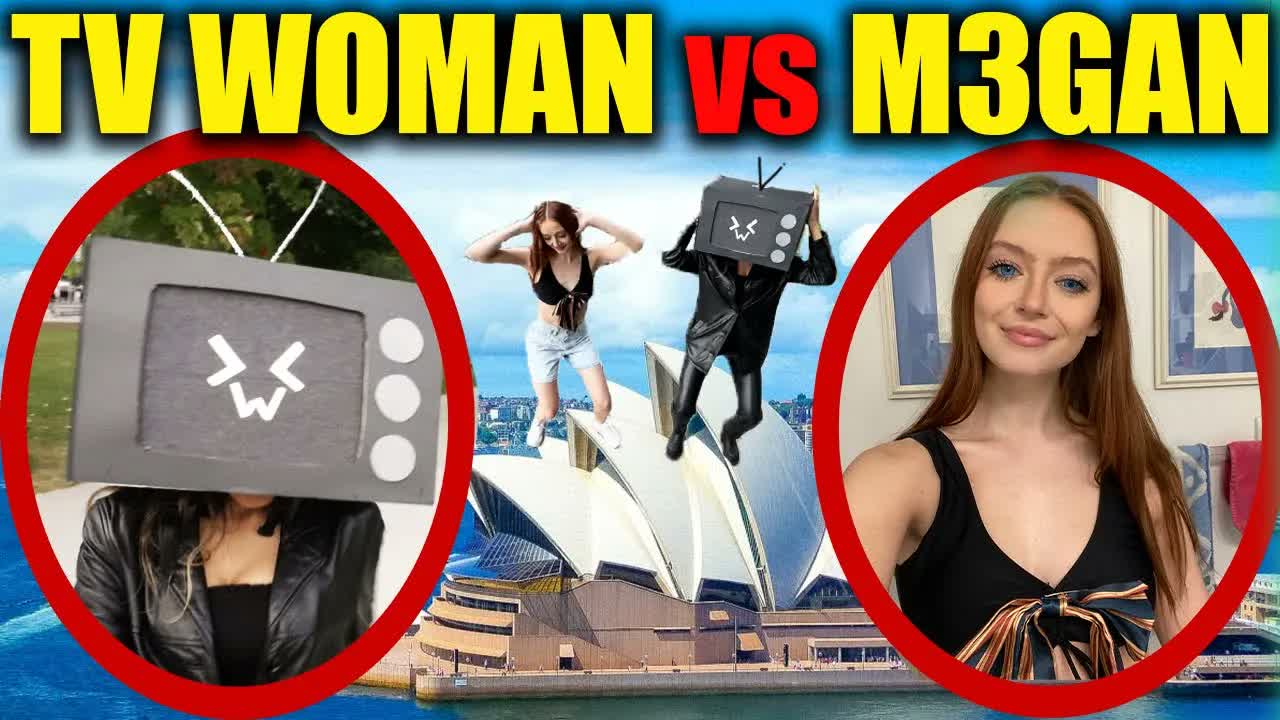 TV woman ruined my re-honeymoon with M3GAN! (Dance battle)