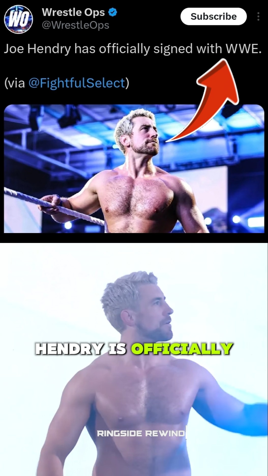 Joe Hendry is officially a WWE superstar!