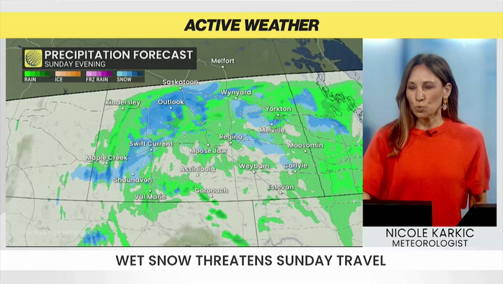 Threatening wintry weather returns to Saskatchewan Sunday