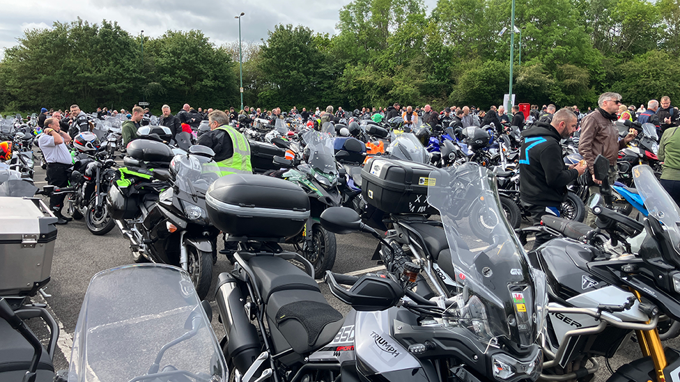 Thousands of bikers take part in charity ride