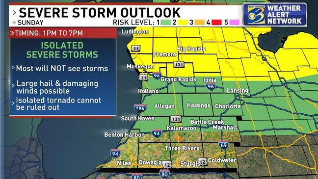 Thunderstorm chances ramp up in West Michigan through Tuesday with ...