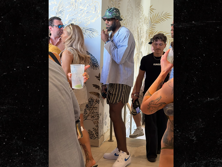 LeBron James hits Omnia Dayclub opening with VIP crowd in Vegas