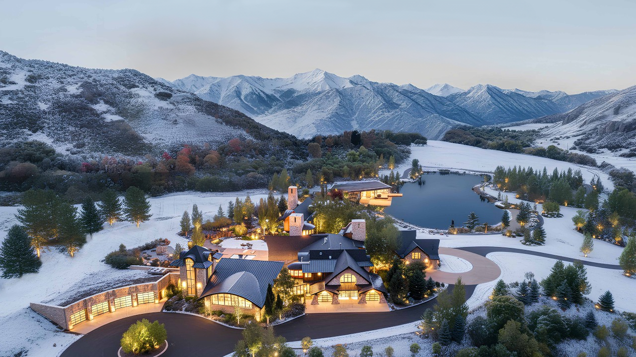 Touring a $43M mountain mega mansion