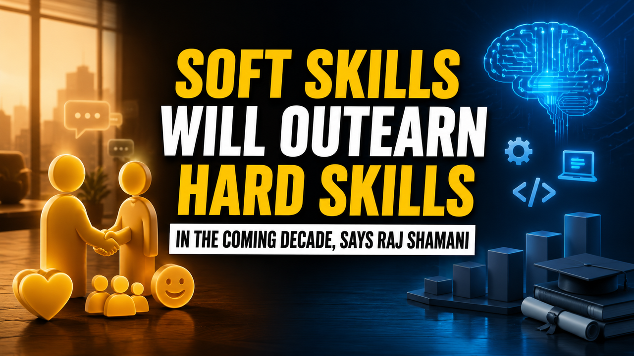 Soft skills will outearn hard skills in the coming decade, says Raj Shamani