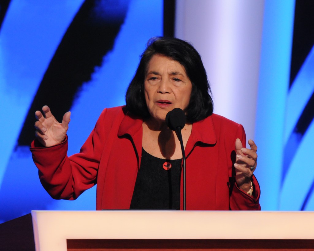 Cesar Chavez alleged victim Dolores Huerta makes first public ...