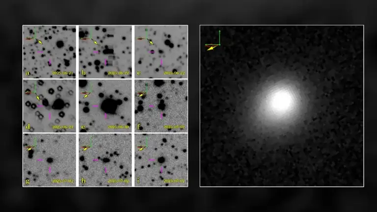 Astronomers uncover interstellar comet hiding in earlier telescope images