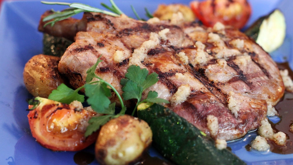 Chef Brian Walter says 400°F is ideal for pork chops
