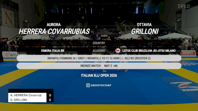 Aurora Herrera Covarrubias vs Ottavia Grilloni 2026 UIJJ Italian BJJ Open