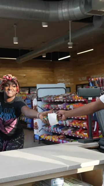 Gas station cashier makes customers day with a receipt