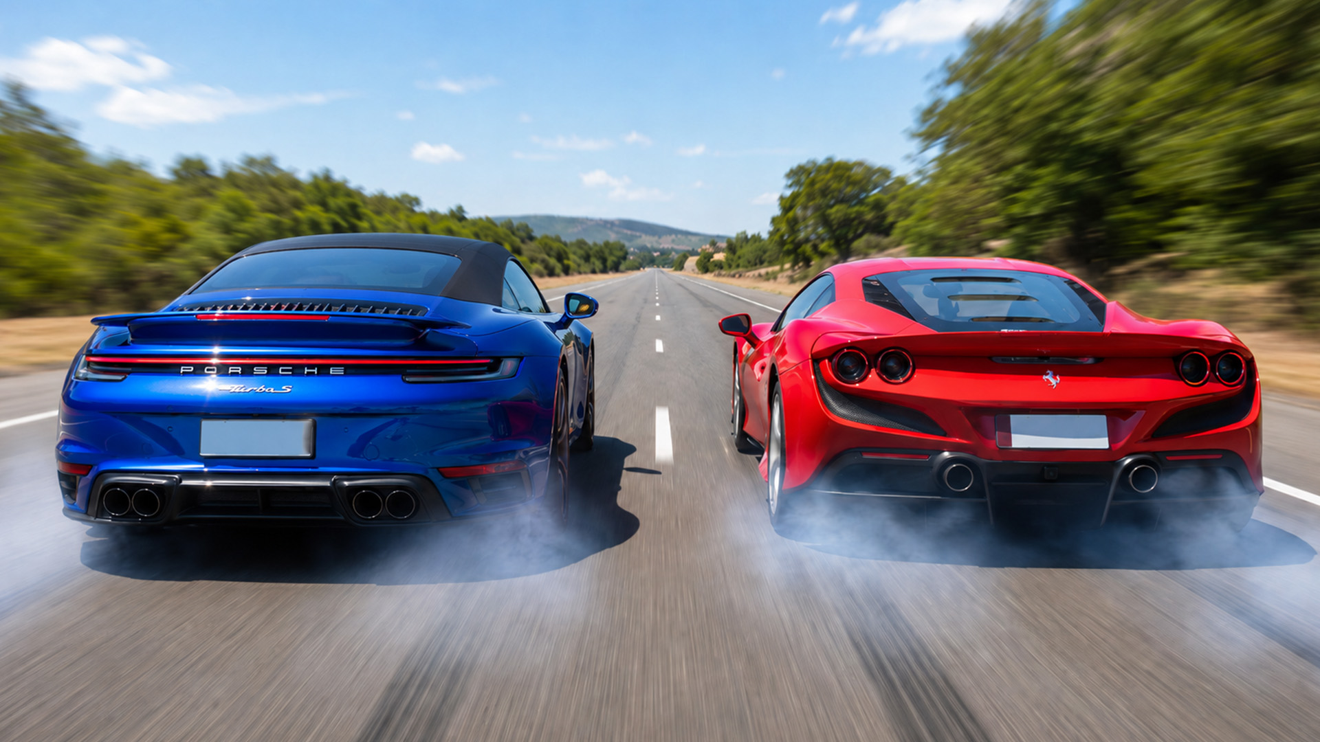 Can Porsche 992 Turbo S Beat Ferrari F8 Tributo Drag Race