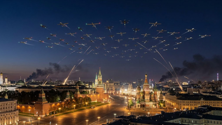At least four killed as Ukrainian drone attacks hit Russia