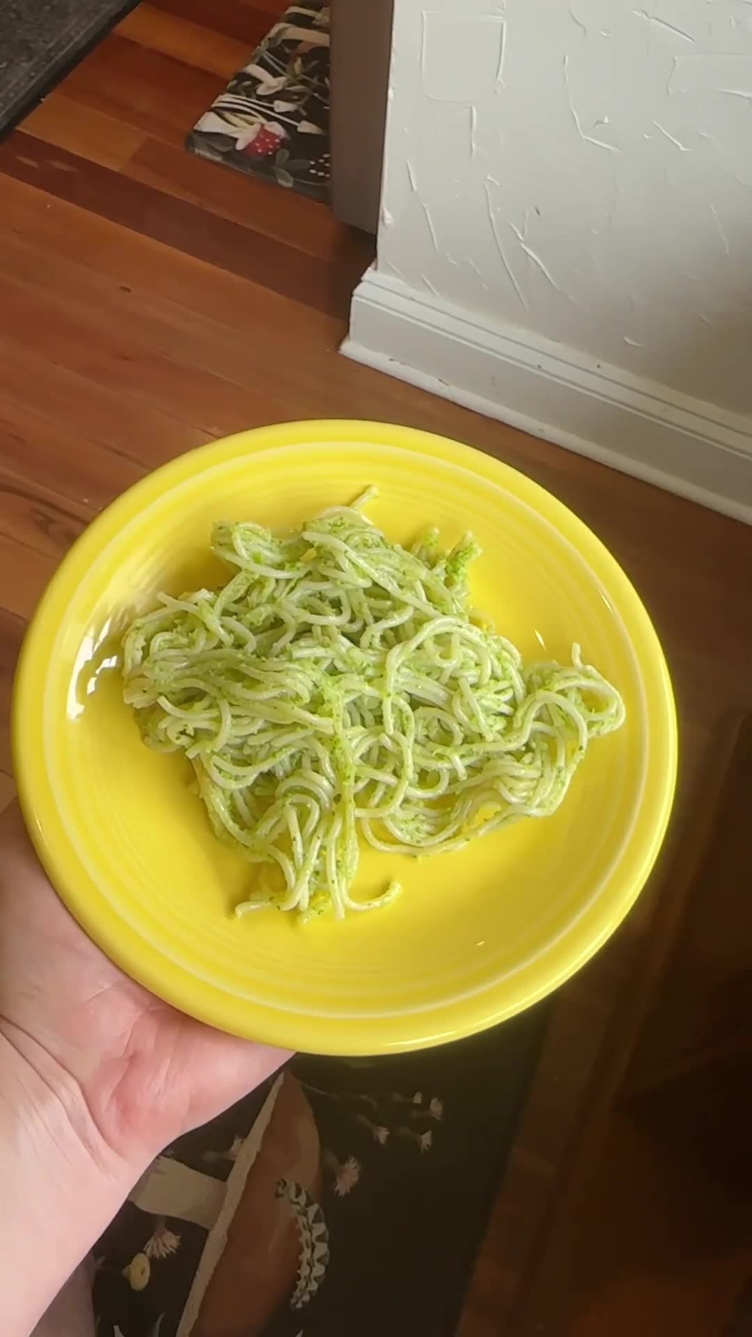 Transforming garden-fresh garlic scapes into bright green pesto