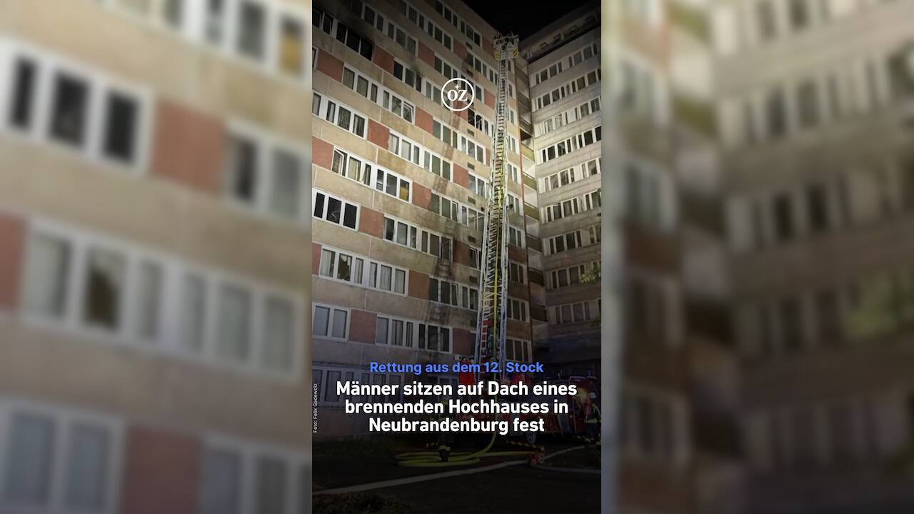 Feuer in Neubrandenburger Hochhaus