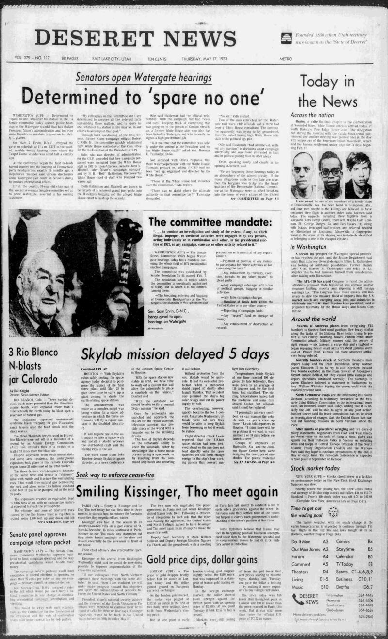 Deseret News archives: Who actually watched the Watergate hearings?