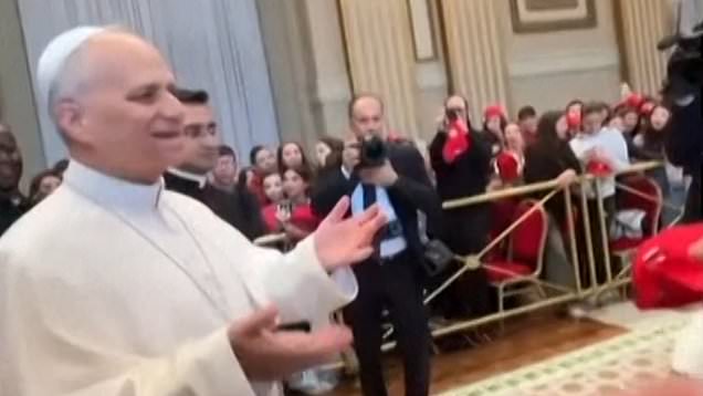 Pope Leo gets in on the viral 6-7 trend