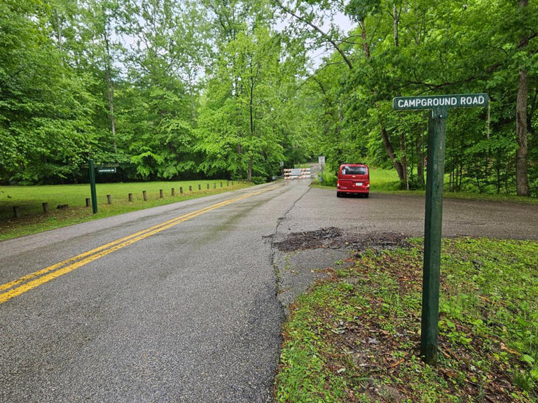 Kanawha State Forest bridge closes