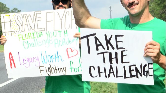 Supporters rally at Camp Blanding in Starke to keep Florida Youth ...