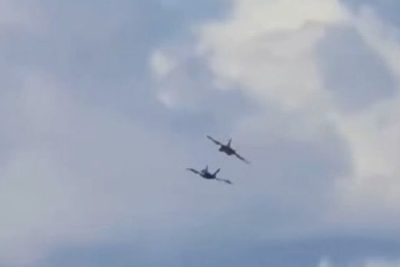Jets crash in mid-air collision at Gunfighter Air Force Base air show