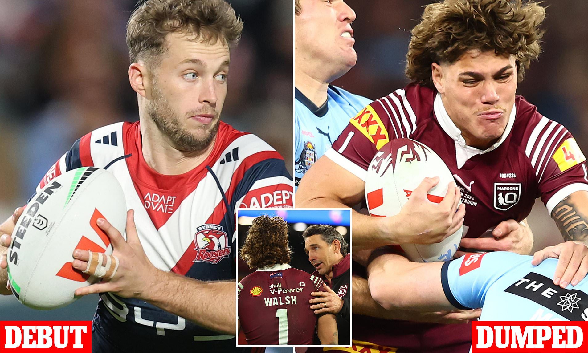 Billy Slater axes Reece Walsh as Sam Walker earns shock Queensland ...