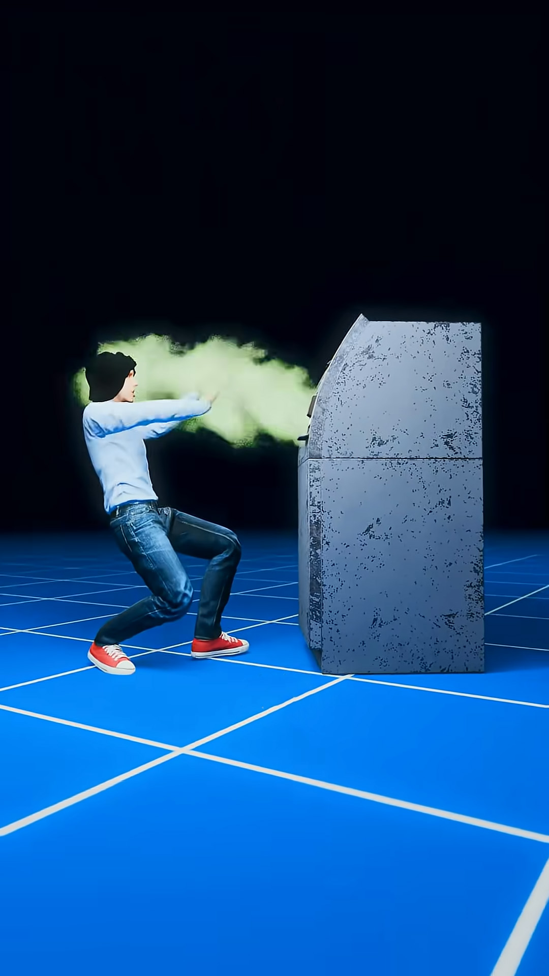 Hidden pepper spray traps in banking machines