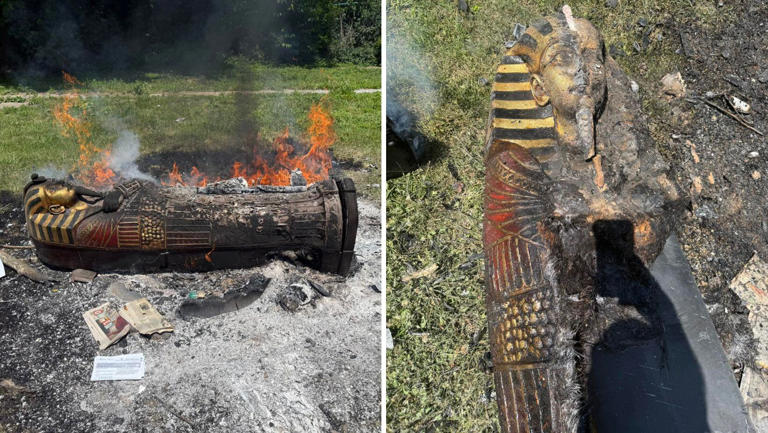 Southern Ill. firefighters find ‘pharaoh on fire’ while responding to ...