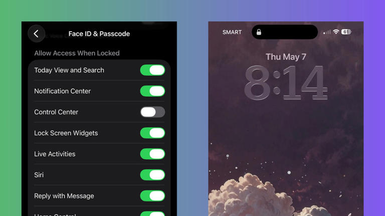 What that line under the battery icon on your iPhone lock screen is for