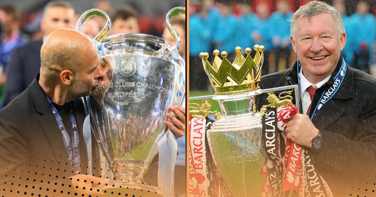 Comparing Pep Guardiola’s trophy haul at Man City to Sir Alex Ferguson ...