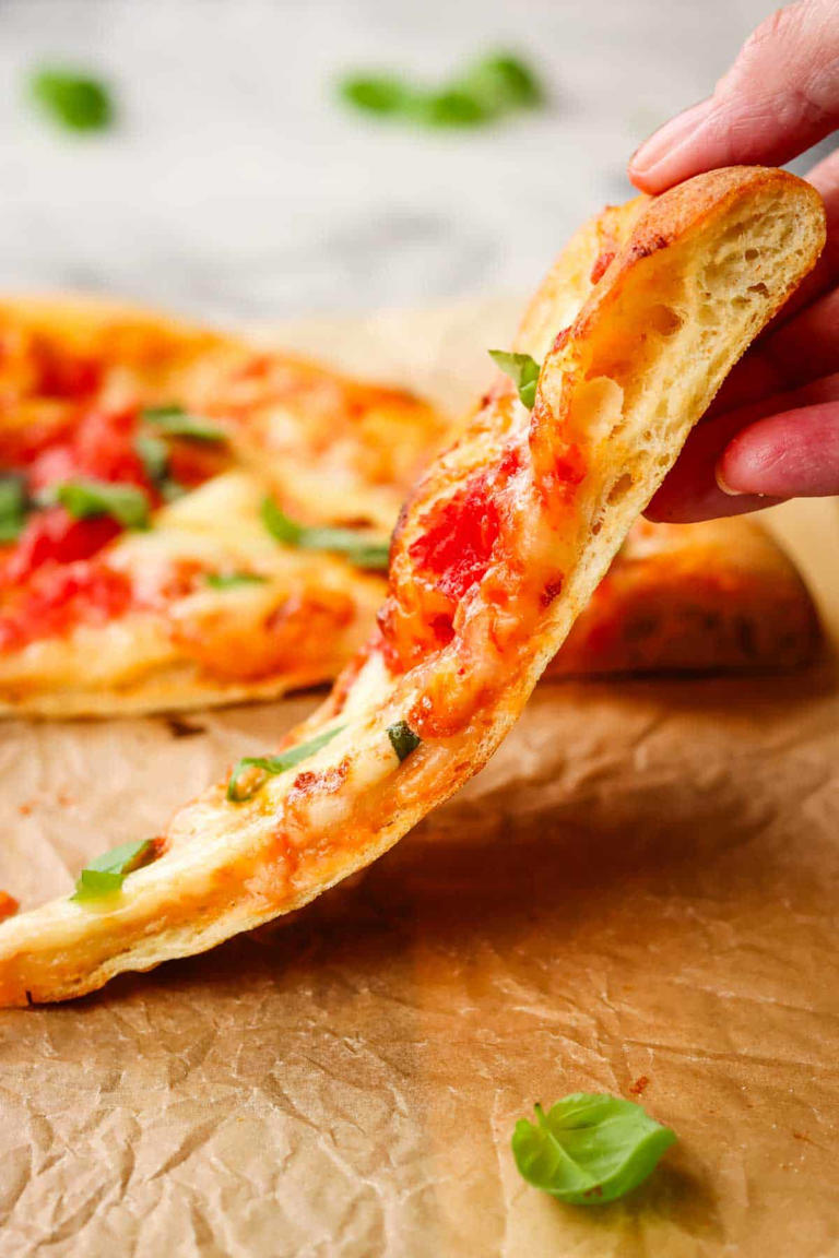 Thin crust pizza dough