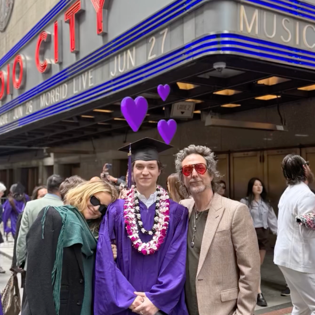 Kate Hudson and ex Chris Robinson reunite at son Ryder's college graduation