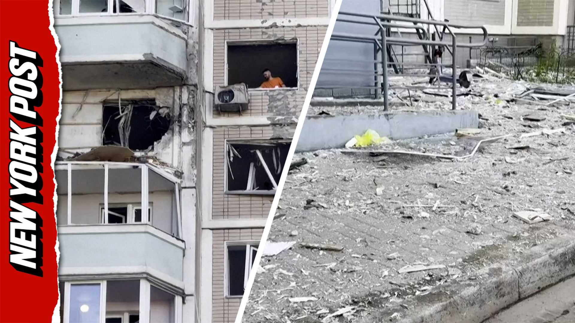 Ukrainian drone strike rocks high-rise near Moscow