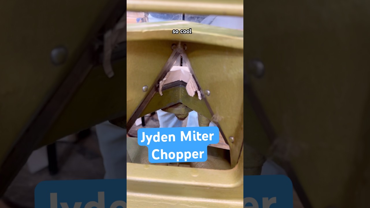 Jyden miter chopper using 2 blades to cut perfect 45° miters #workshop ...