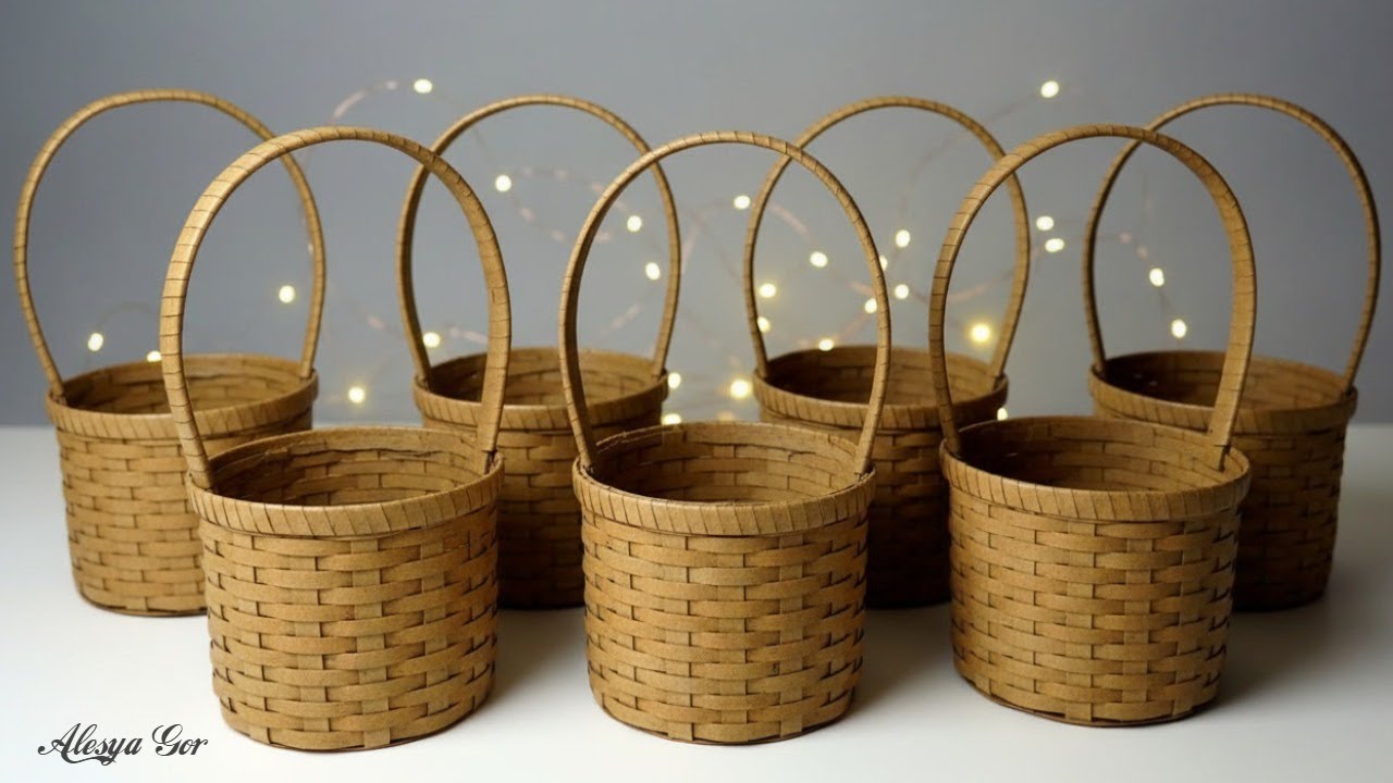 Wow! How to make paper baskets simple and easy