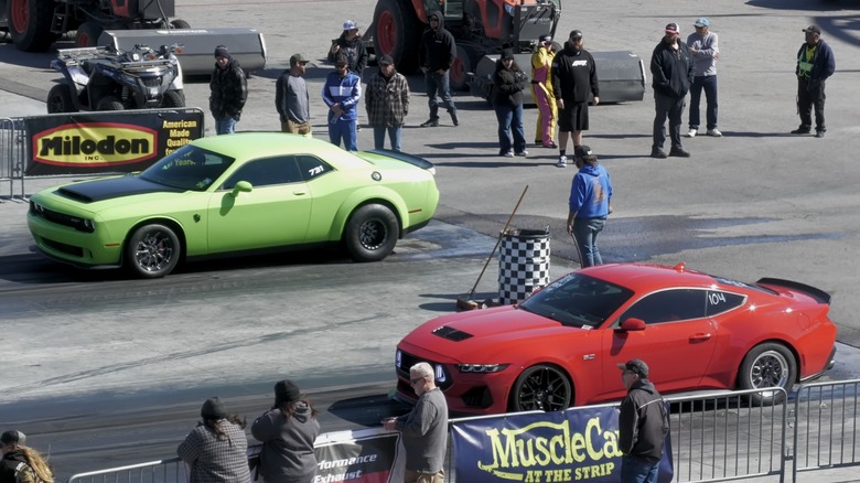 A 750 HP Mustang took on a Dodge Demon and the results weren't even close