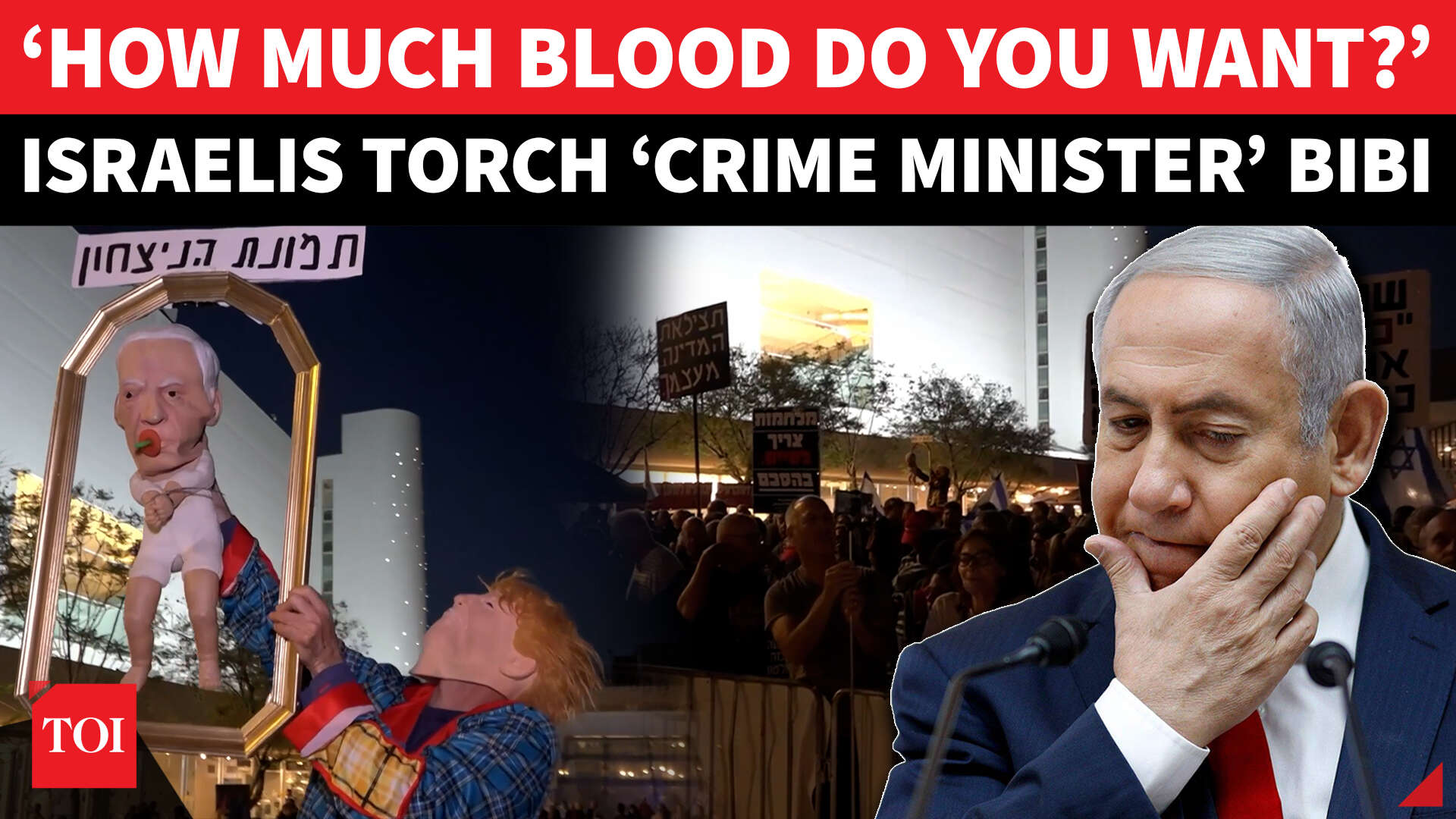 Angry Israelis handcuff ‘Baby Netanyahu’ in explosive street showdown ...
