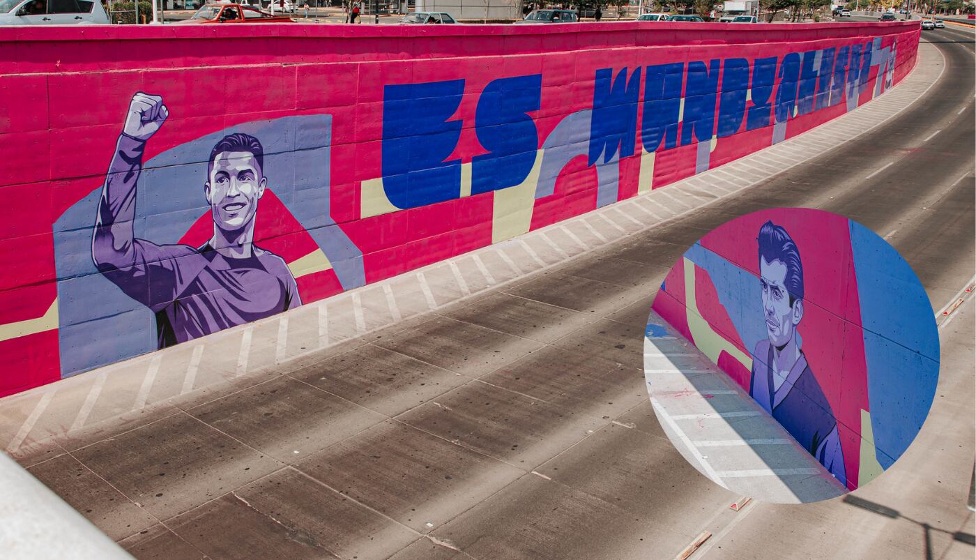 Guadalajara pinta el mural mundialista más grande de Jalisco con casi ...