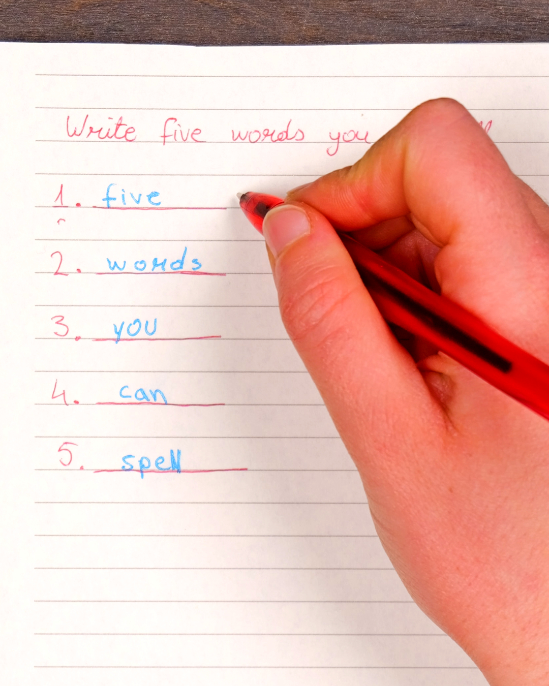 Test your spelling skills