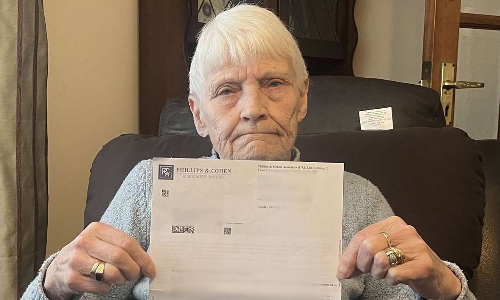 Grandmother receives bailiff's letter with outstanding bill stating she ...