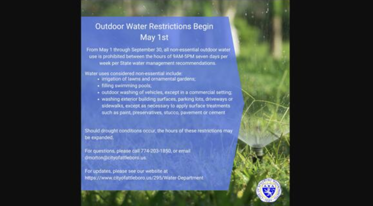Outdoor water restrictions start in May: What Attleboro residents need ...