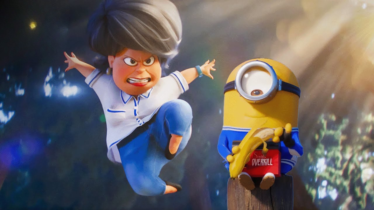 The Minions learn kung fu Minions The Rise of Gru (Michelle Yeoh)