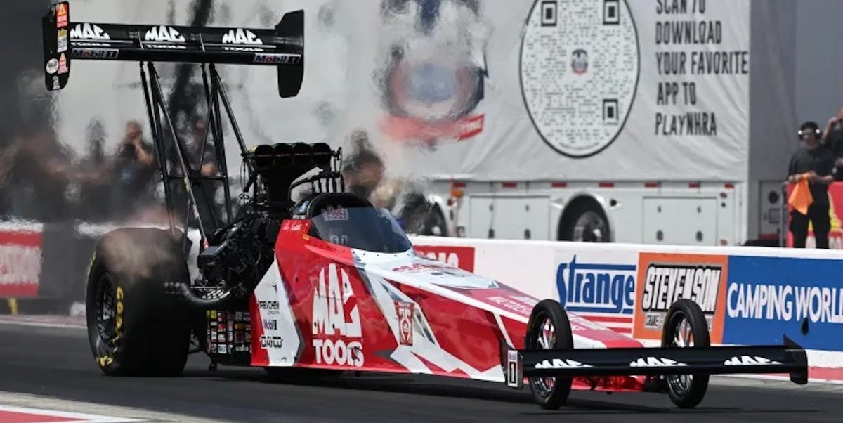 Josh Hart sets top fuel track speed record at Chicago, but Doug Kalitta ...
