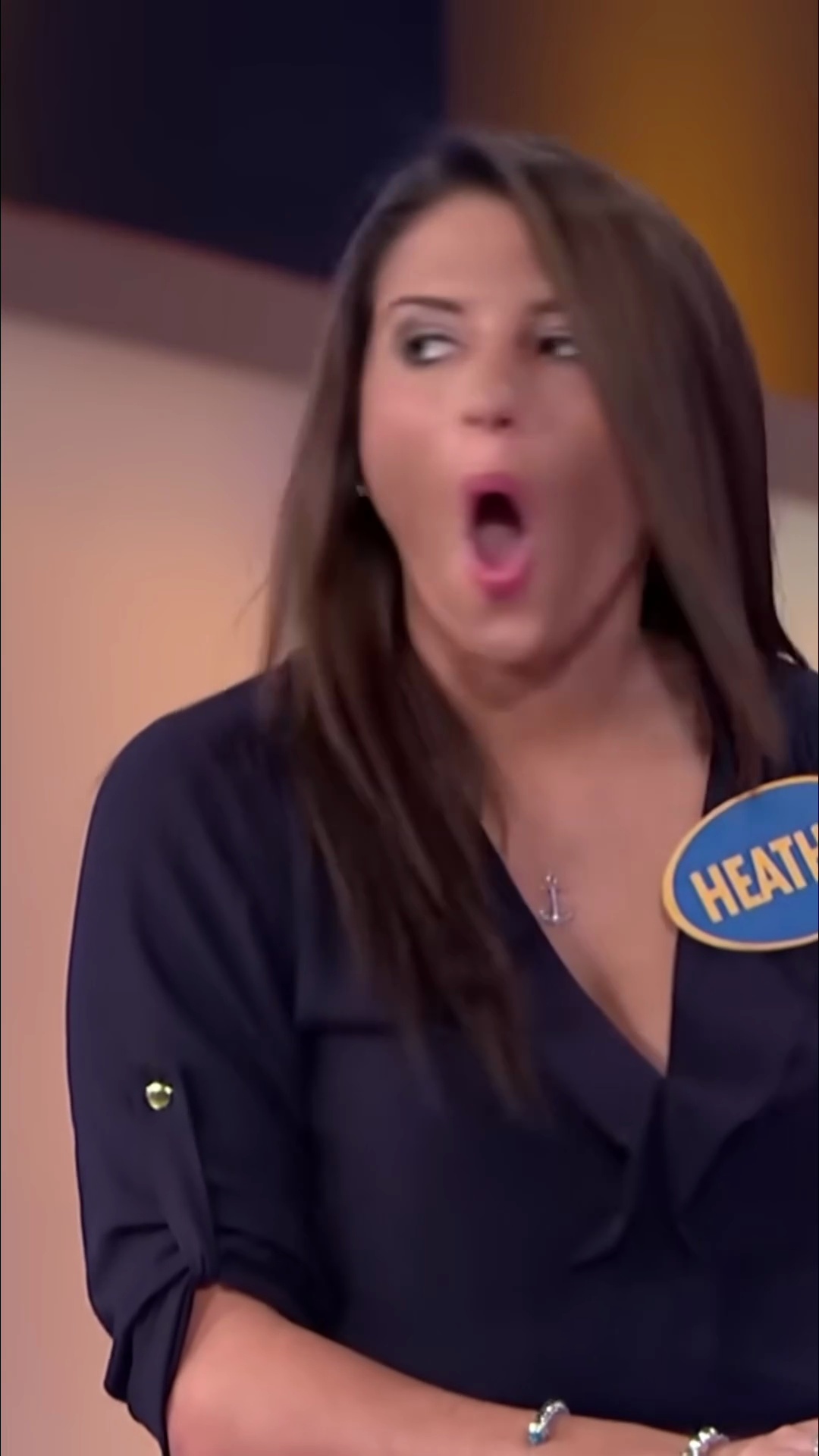 Steve Harvey goes off after Heather podium fail on Family Feud