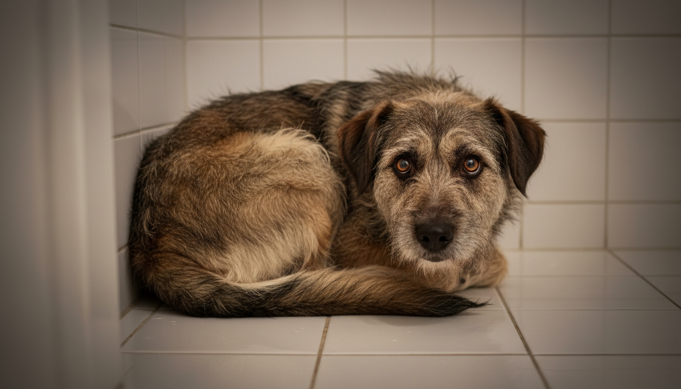 Rescue dog listens when dad says it’s okay, then gets cuddles & treats