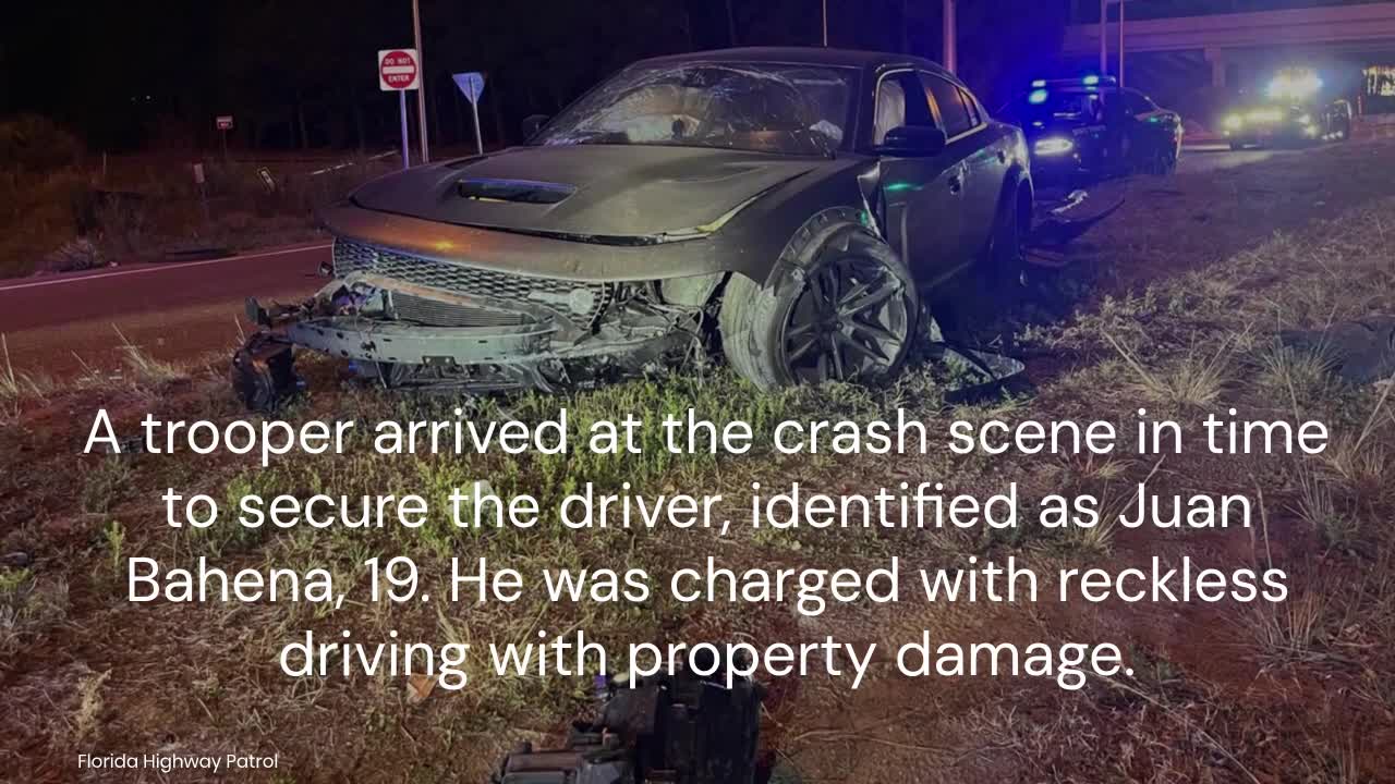 Teen driver crashes after street racing on I-4 in Hillsborough County: FHP