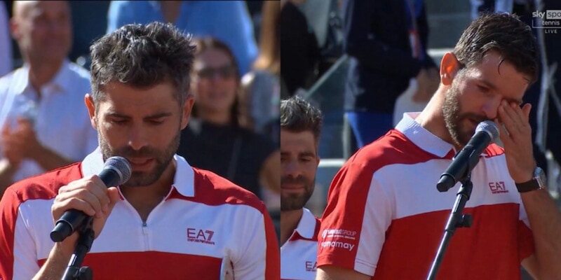 Vavassori e Bolelli in lacrime dopo il successo a Roma: il discorso e ...