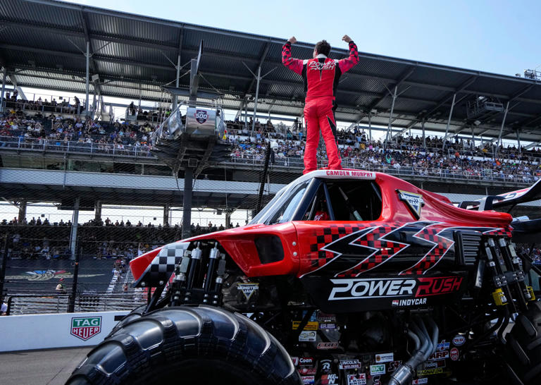 Monster Jam truck Power Rush breaks world record speed at IMS on Indy ...