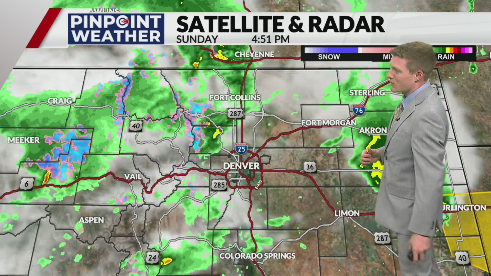 Denver weather: Rainy Monday with more moisture through week