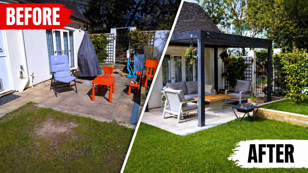 How I made a comfy seating area outdoors