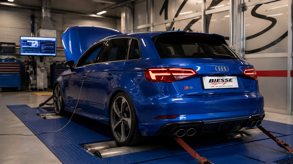 Audi S3 8Y stage 2 engine note 440HP dyno pulls
